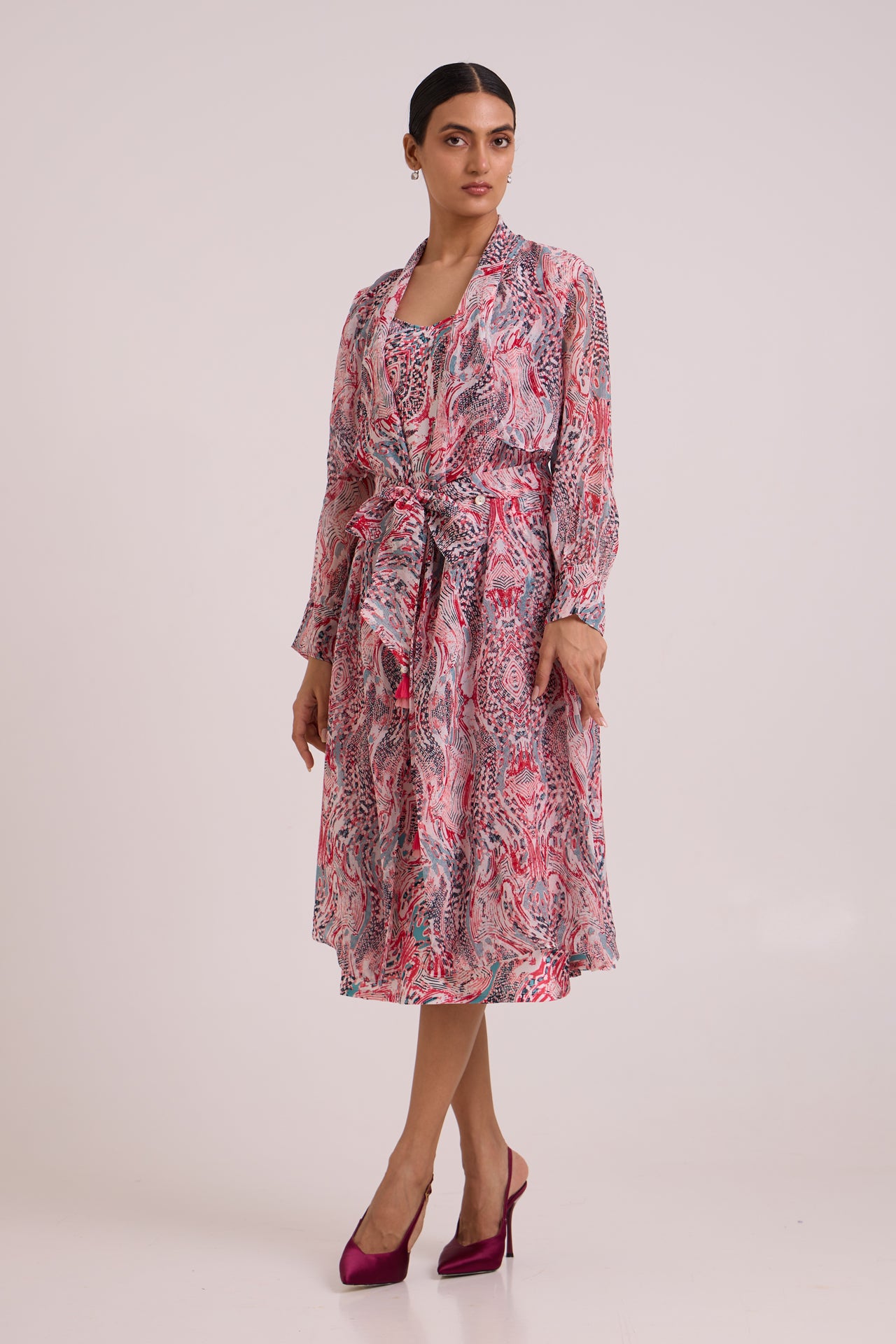 Joanne - Tropical Buzz Trench Jacket Set – MADDER MUCH